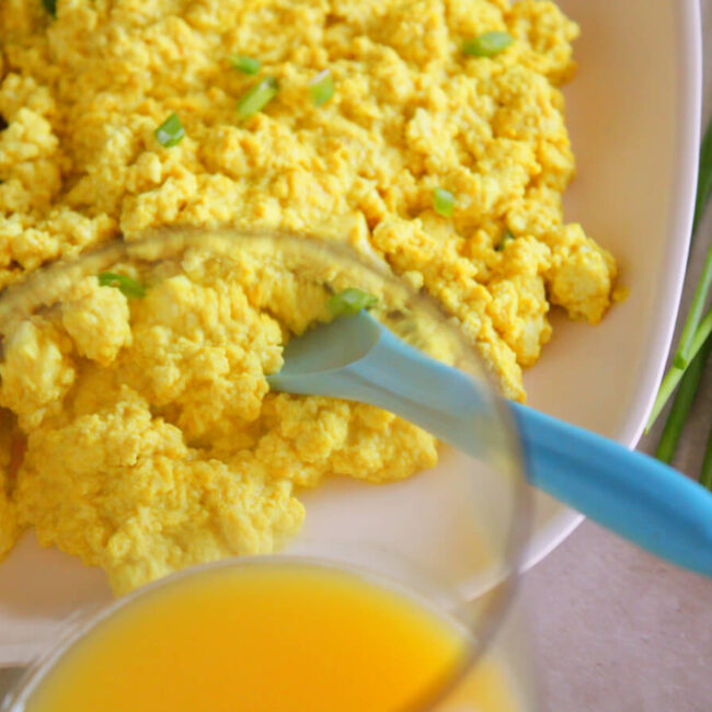 Vegan Scrambled Eggs for Kids (What’s Inside?) | Messy Vegan Mama